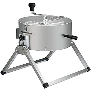 VEVOR Bud Leaf Trimmer, 16 inch Manual, Hydroponic Dry and Wet Plant Trimming Machine w/Sharp Stainless Steel Blades & Solid Metal Gearbox & Hand Pruner, Twisted Spin Cut for Herbs, Flowers, Silver