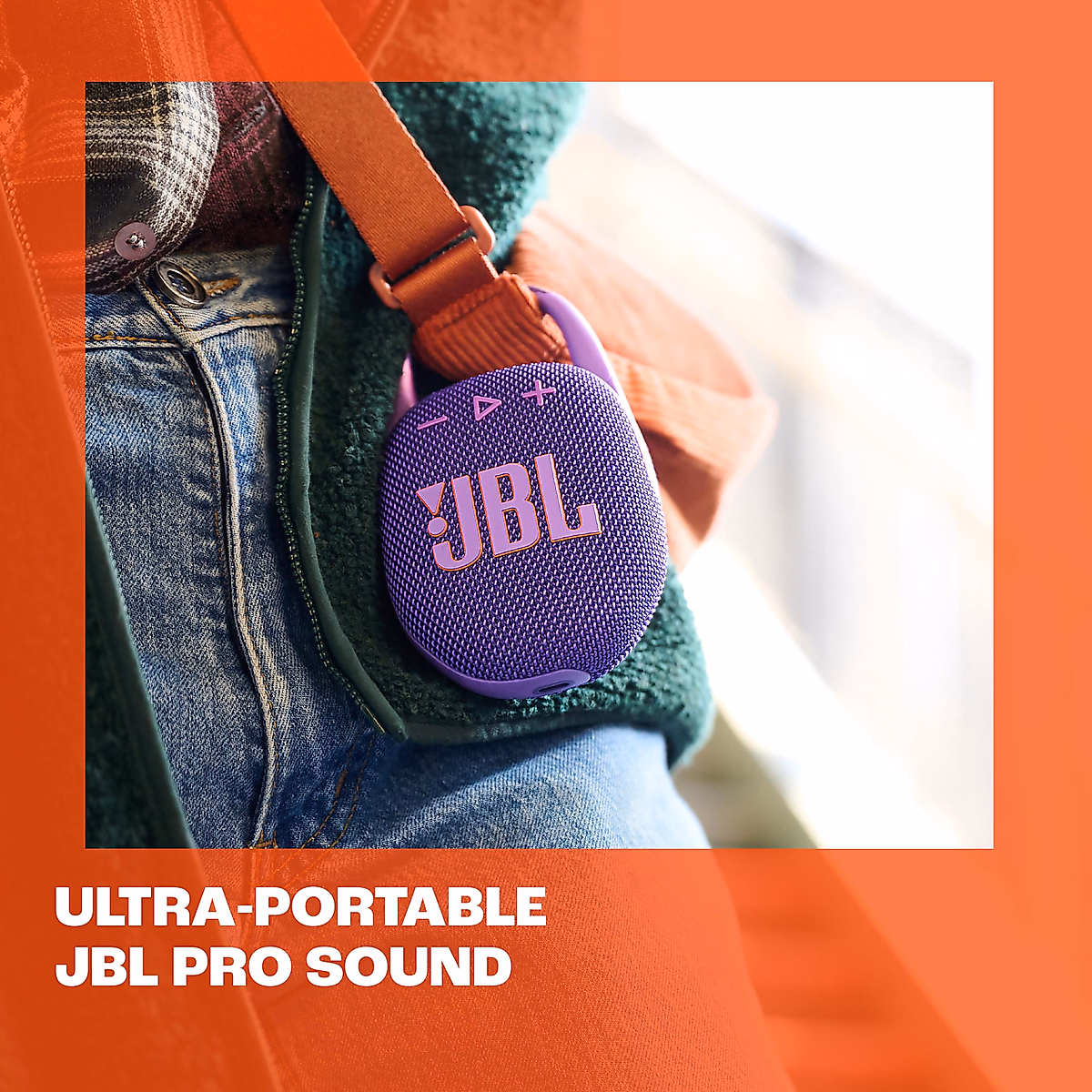 JBL Clip 5 - Ultra-PortaJBL Clip 5 - Ultra-Portable, Waterproof & Dustproof Bluetooth Speaker, Big Pro Sound with Punchy bass, Integrated Carabiner, Up to 12 Hours of Play, (Black) (Renewed)