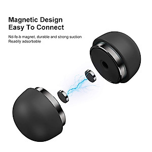 Portable Laptop Cooling Pad, nediea Ergonomic Laptop Stand Small Invisible Cooler Ball Magnetic Foot Heat for MacBook Pro/Air, Lenovo,12-17 Inches Tablet&Laptop (Black)