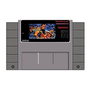 Retro Game Art Of Fighting 16 Bit Big Gray Game Card For USA NTSC Game Player (Gray)