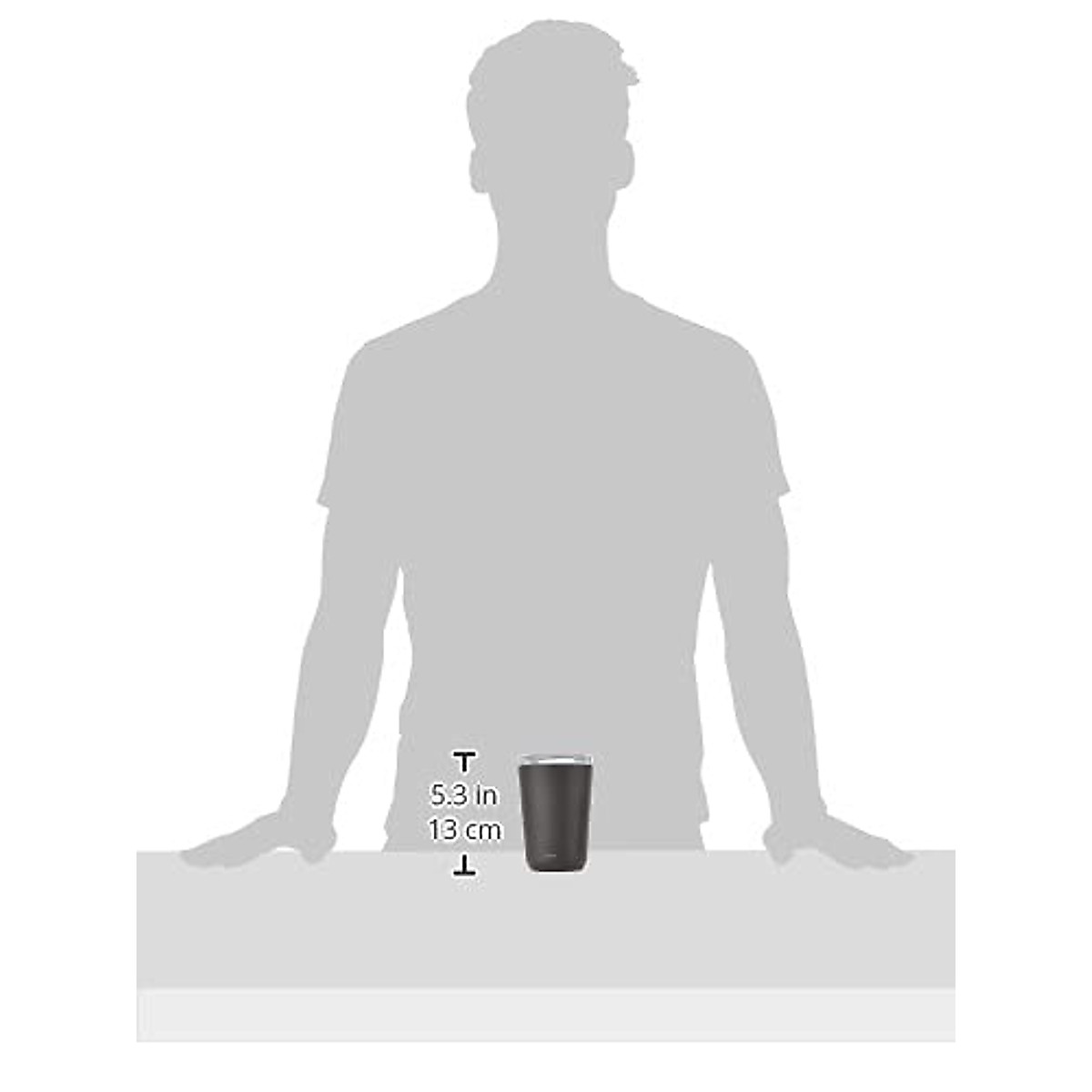 KINTO 20276 To Go Tumbler, 12.2 fl oz (360 ml), Black