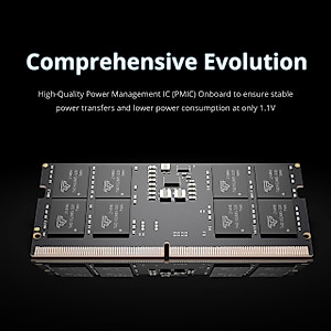 Timetec 64GB KIT(2x32GB) DDR5 4800MHz PC5-38400 Unbuffered Non-ECC 1.1V CL40 2Rx8 Dual Rank 262 Pin SODIMM Laptop Memory RAM Module Upgrade (64GB KIT(2x32GB))
