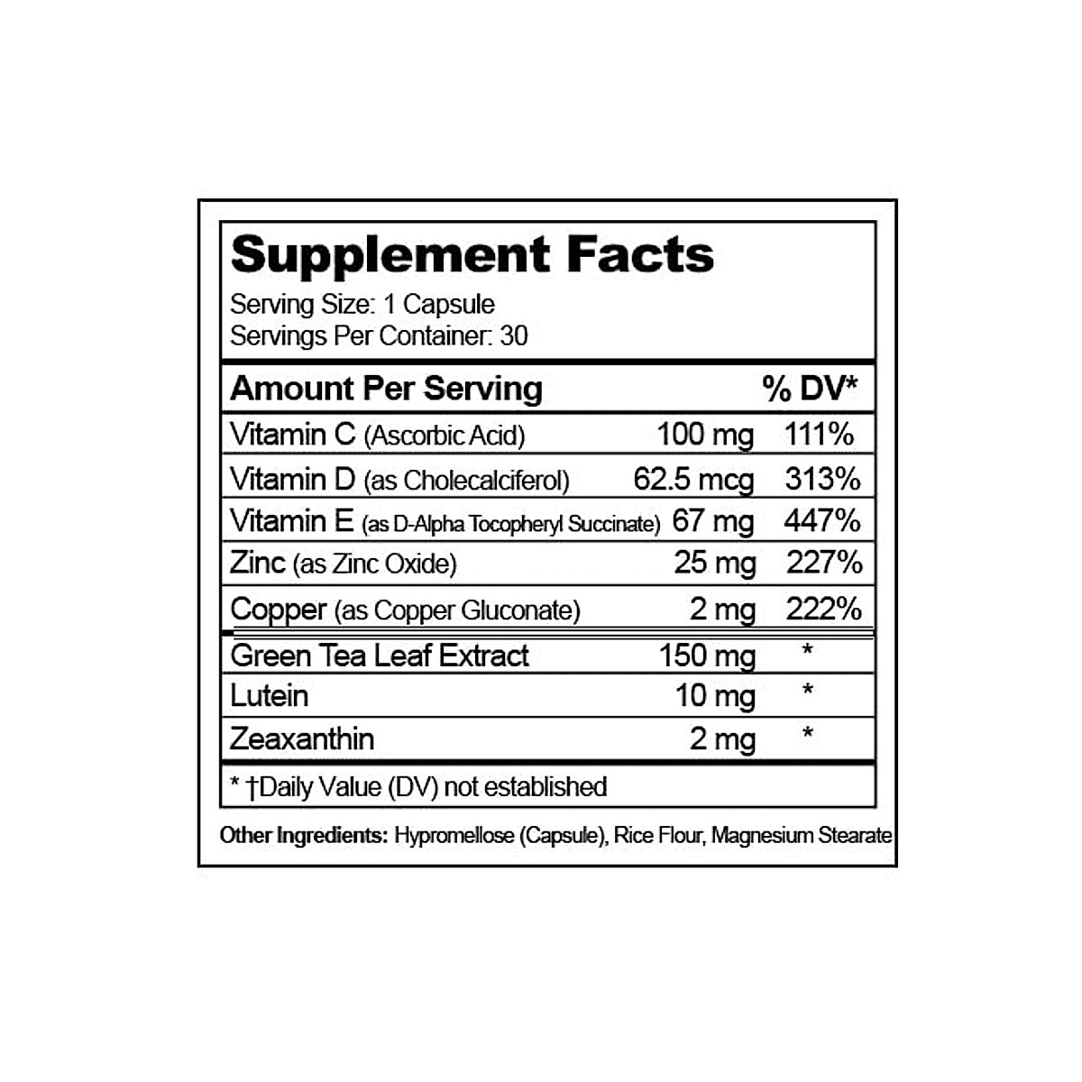 Visual Advantage Glucose II - 1 Month Supply - AREDS 2