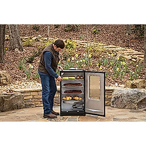 Masterbuilt MB20071619 Mes 140s Digital Electric Smoker, 40” Black + Window