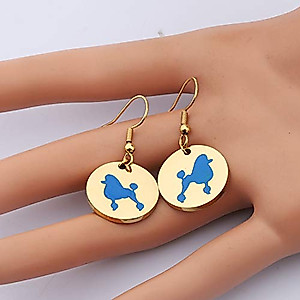 LBSBO Sigma Gamma Rho Inspired Jewelry Pretty Poodle Earrings 1922 Sorority Paraphernalia Gift (Poodle Earrings)
