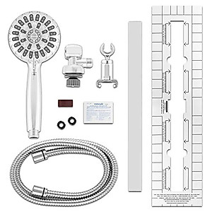 Waterpik Slide Rail Hand Held Shower Head Chrome Height Select with PowerPulse Therapeutic Massage Spray, SRXPP-763ME