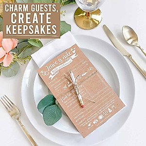 25 Wedding Advice Cards For The Bride and Groom, Rustic Bridal Shower Games For Guests, Wedding Guest Book Alternative, Wedding Card Boxes For Reception, Advice for the Bride Wedding Shower Games