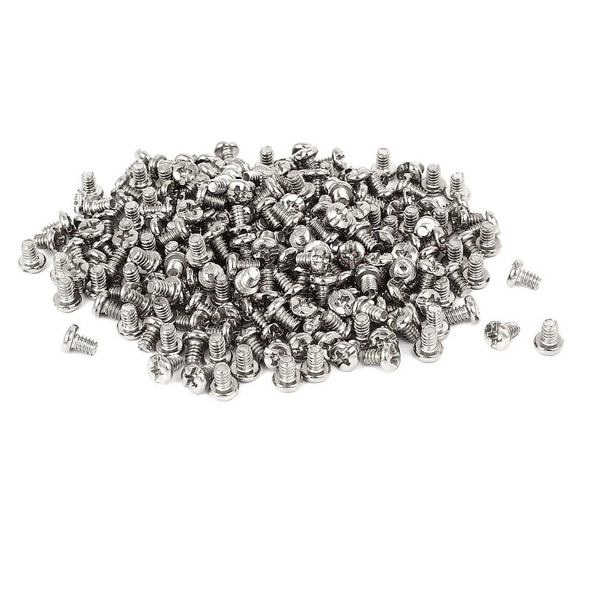 Aexit Desktop Computer Cleaning & Repair Nickel Plated Hard Drive Video Card PCI Bezel Screw Computer Screws #6-32 300pcs
