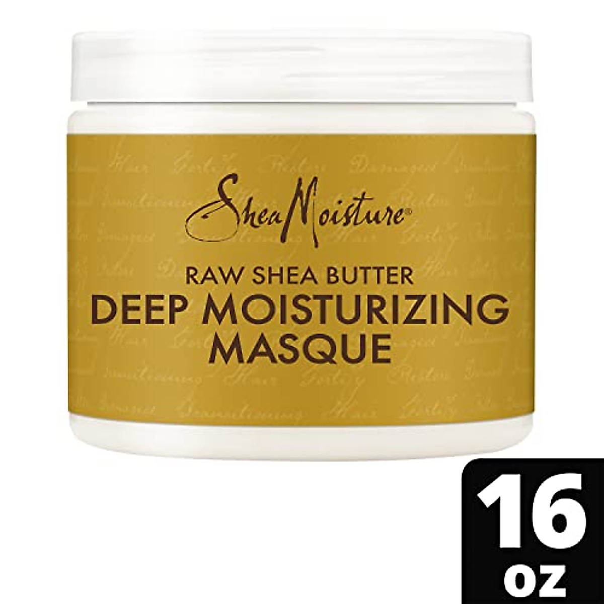 Shea Moisture Deep Treatment Hair Mask to Promote Healthy Hair Growth, Raw Shea Butter with Sea Kelp & Argan Oil, Curly Hair Products, Family Size, 16 Oz