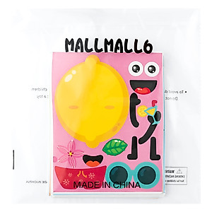 MALLMALL6 40Pcs Make Your Own Fruit Stickers 10 Kinds Cartoon Fruit Summer Hawaii Theme Characters Sticker DIY Dress Up Art Crafts Mixed and Matched Tutti Frutti Party Favors Games Decorations for Kid