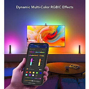 Govee LED Strip Lights & Light Bars with Camera, Smart Wi-Fi RGBIC DreamView T1 Pro LED Lights for TV (55-65 inches), Video & Music Sync TV Backlight for Gaming & Movies, Work with Alexa & Google Home