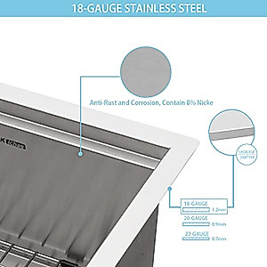 32 Kitchen Sink Undermount - Kichae 32x19 Undermount Kitchen Sinks Ledge Workstation 18-Gauge Stainless Steel Deep Single Bowl Under Counter Kitchen Sink Basin
