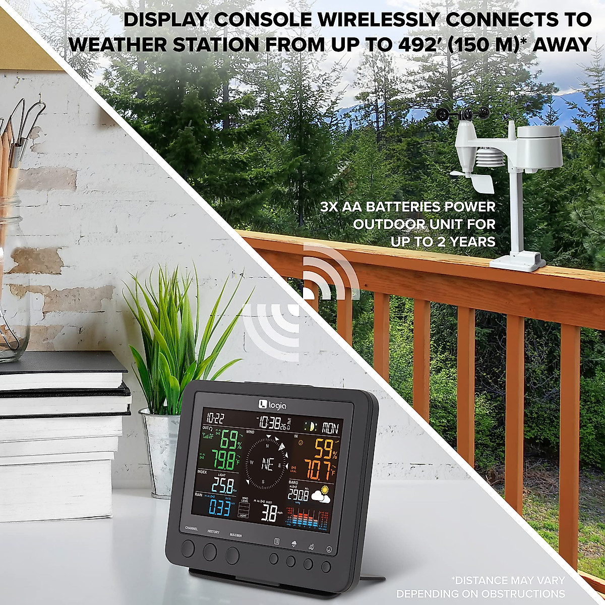 Logia 7-in-1 Weather Station - Accurate Home Monitoring