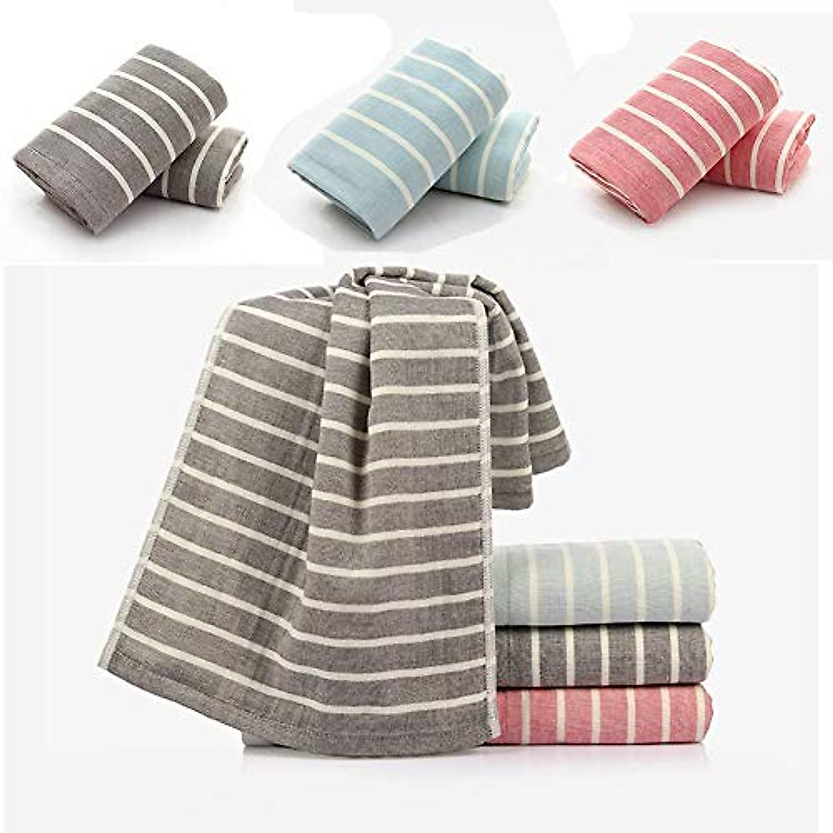 LifeWheel Cotton Gause Muslin Hand Towels(3 Pack,16"x 28") - Soft Absorbent Durable Towels for Home and Outdoor Use (color1)