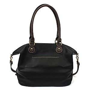 CHALA Laser Cut Crossbody Shoulder bag Tote Bag Faux Leather Black (Black & White Paw)