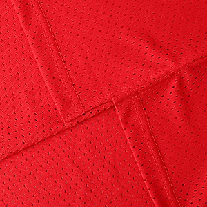 Jesus Shuttlesworth 34 Lincoln High School Basketball Jersey 90s Hip Hop Clothes for Party Men He Got Game Movie Jersey (Red, XX-Large)