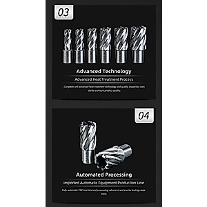 50PCS 7/8" Dia. HSS Annular Cutter 3/4" Weldon Shank 1inch Cutting Depth