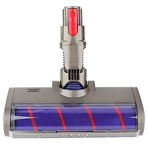 WEILE Quick-Release Soft Roller Cleaner Head Accessory Replacement with LED Indicator for Dyson V7 V8 V10 V11 V15 SV10 SV11 Cordless Vacuum Cleaner