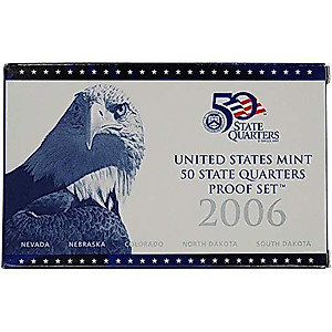 2006 S U.S. Mint Proof State Quarter Set - 5 Coins - OGP Original Government Packaging Superb Gem Uncirculated