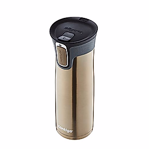 Contigo AUTOSEAL West Loop Vaccuum-Insulated Stainless Steel Travel Mug, 20 oz, Latte