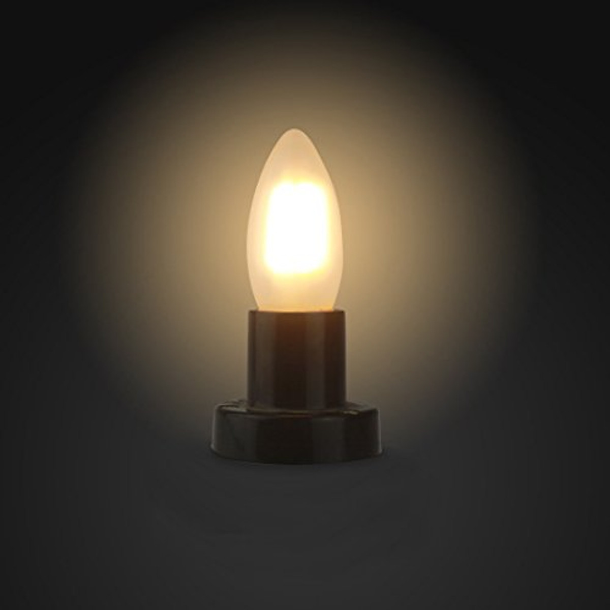 OPALRAY C35 LED Candelabra Bulb, 6W Dimmable, E26 Standard Base, 600LM 60W Incandescent Equivalent, 2700K Soft Warm White Light, Frosted Glass Housing, Torpedo Tip, 3-Pack