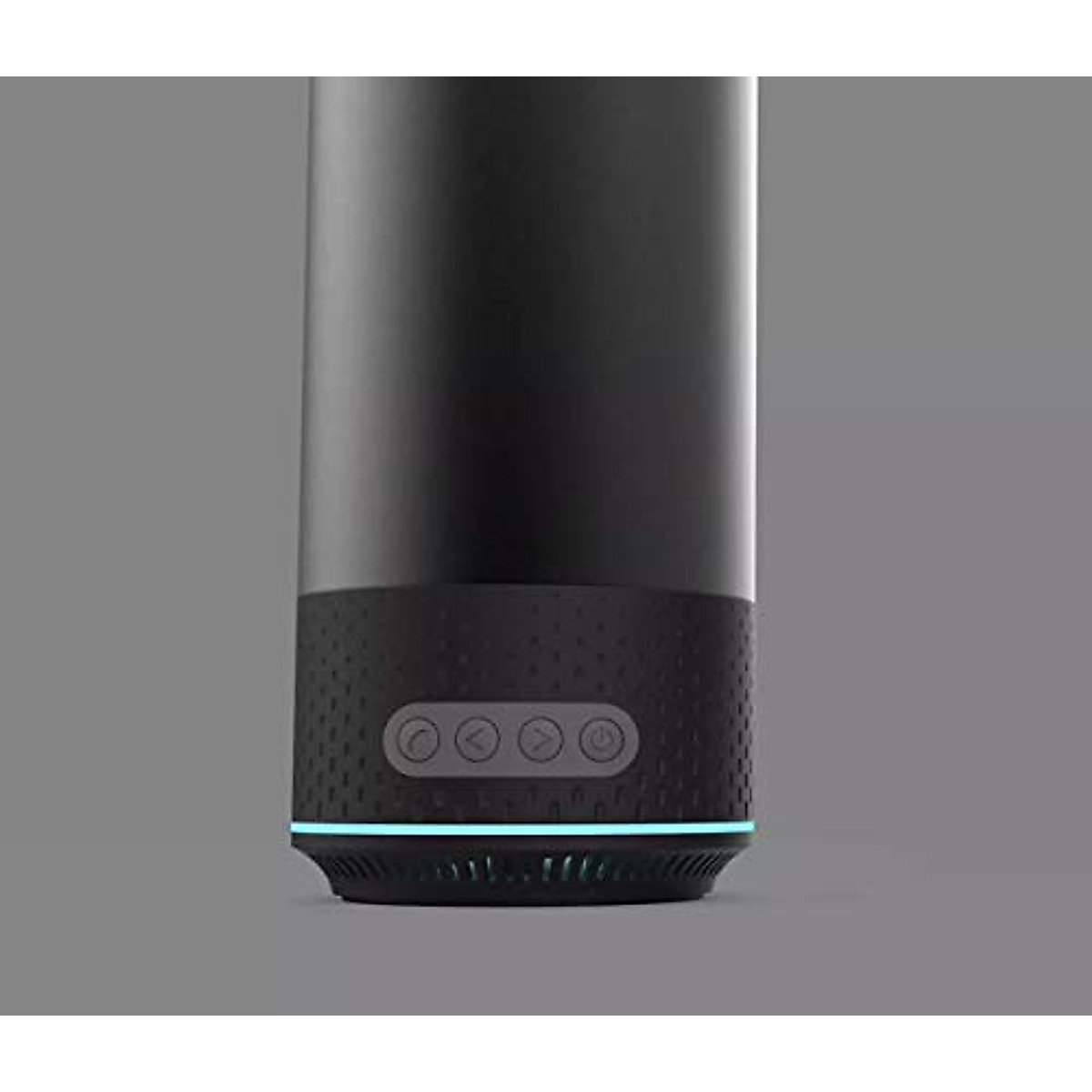 Vacuum Insulated Premium Water Bottle with Rechargeable Bluetooth Speaker - Steel Double Wall Design + Lights, Convenient drinking spout, Lid Lock, and Carry Handle (700ml/23.6 oz) (Black)