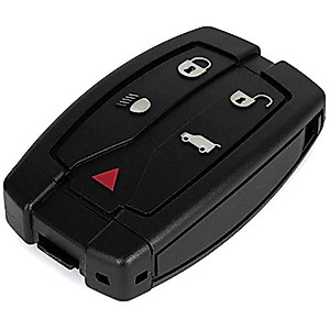SCITOO Keyless Entry Remote Key Fob SHELL CASE Replacement for 5 Buttons Uncut Car Key for Land Rover Freelander 2006 for Land Rover LR2 2008-2012 2pcs FCC NT8-TX9 KK-4575