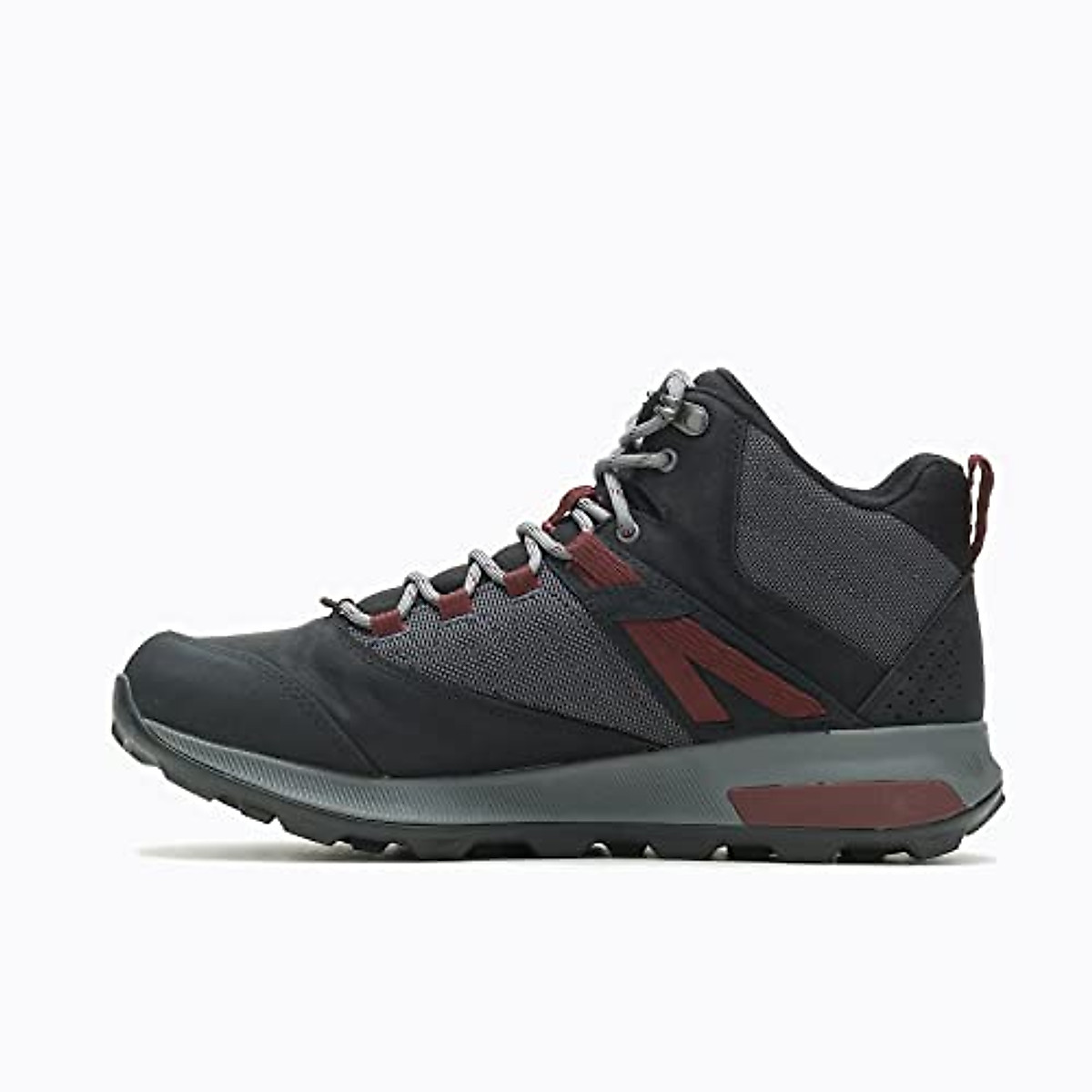 Merrell mens Zion Mid Waterproof Hiking Boot, Black, 8 M US