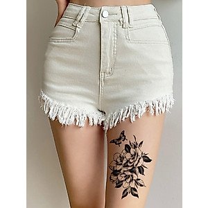 1sheet Floral Pattern Tattoo Sticker