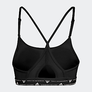 adidas Women's Training Light Support Good Level Bra Padded, Black, Medium DD