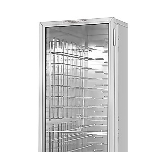 KoolMore 33 in. Commercial Non-Insulated Heated Holding Cabinet with Wire Racks and Glass Door in Silver, UL and NSF Listed (KM-CH36-WNGL)
