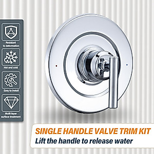 Replacement for Moen T2901 Gibson Posi-Temp Shower Valve Trim Kit, Chrome Shower Trim Kit