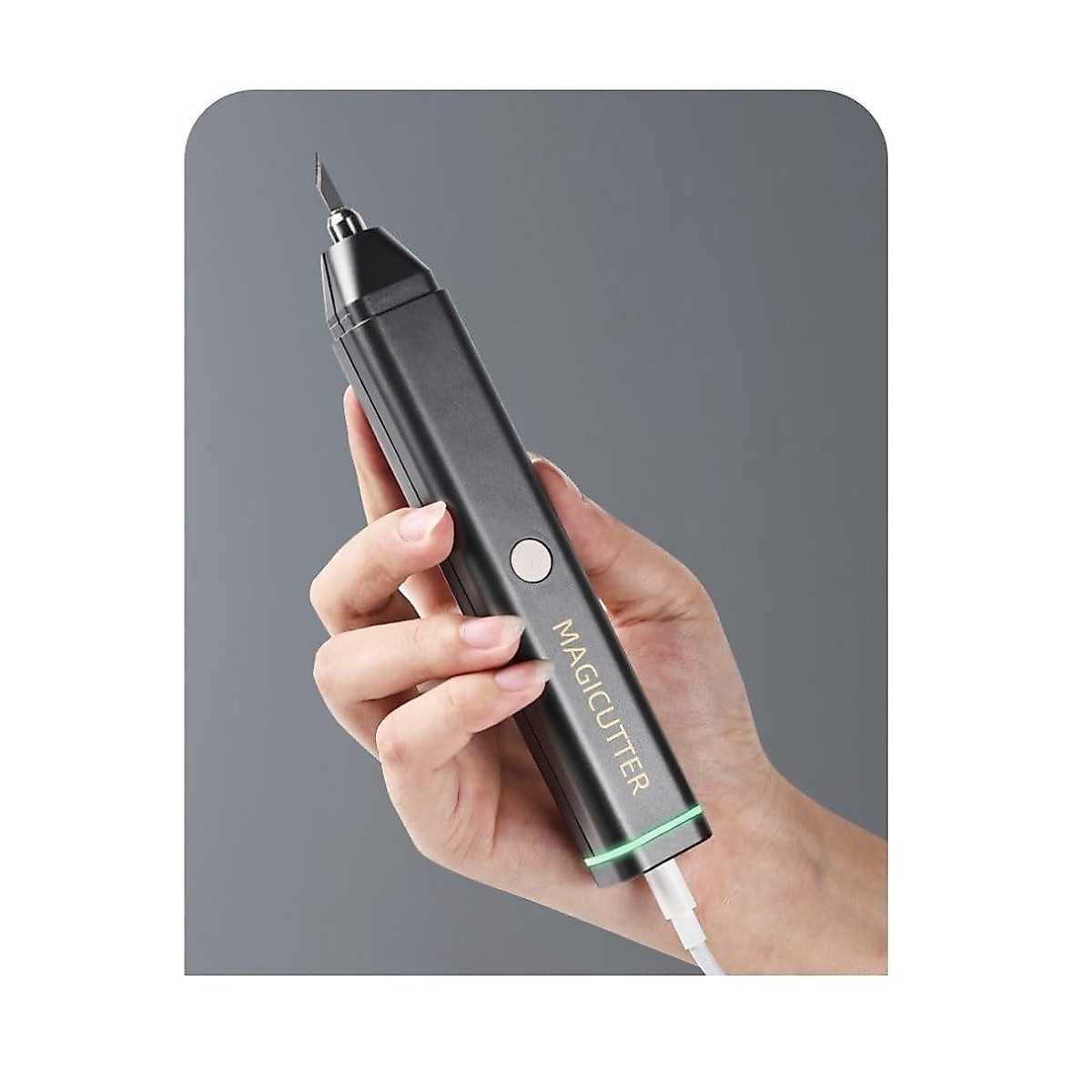 Portable Ultrasonic Cutter for Leather 3D Printing Plastic DIY 30W 40KHz, with 40pcs Replacement Knife and Fixtures