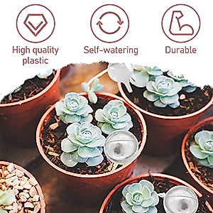 Zddaoole 20 Pcs Clear Plant Watering Globes,Automatic Plant Watering Bulbs,Self Watering Planter Insert,Garden Water Device Plastic Watering Bulbs for Plant Indoor Outdoor