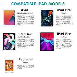 Stylus Pencil for iPad 10th & 9th Generation, Active Pen with Palm Rejection Compatible with 2018-2023 Apple iPad 10/9/8/7/6th Gen/iPad Pro 12.9 &11 inches/iPad Pro 6/5/4th Gen/iPad Air 5/4/3 Gen