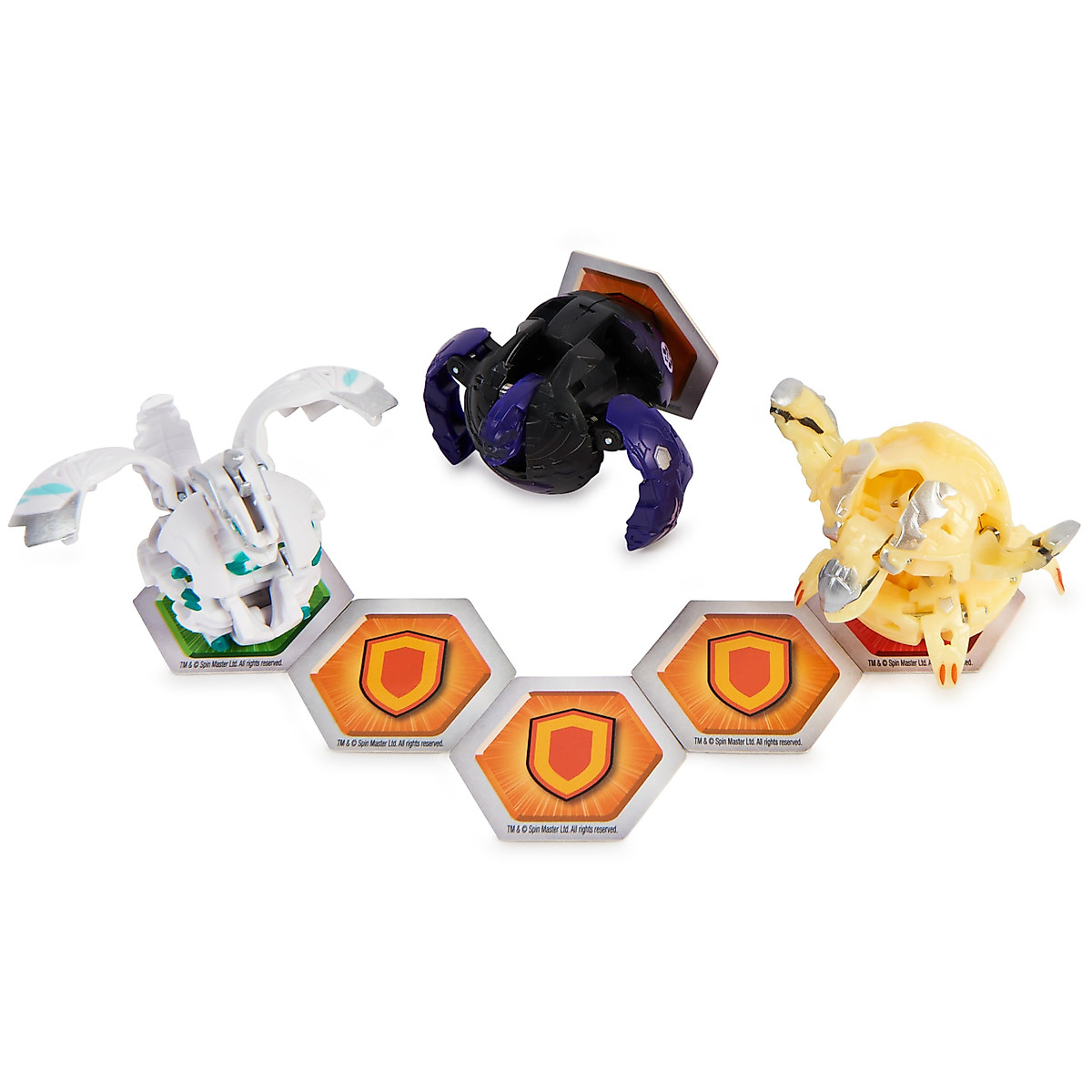 Bakugan Starter Pack 3-Pack, Fenneca Ultra, Geogan Rising Collectible Action Figures, Kids Toys for Boys