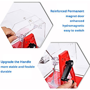 Professional Bingo Game Set, Manual Lottery Shaker Selector, Including Acrylic Bingo Cage, 1.6-Inch Ping Pong Style Bingo Balls-50 Pcs, for Large Groups, Parties