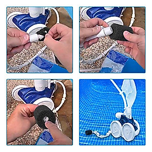 Pool Sweep Hose Tail Scrubber Replacement for Polaris, CoiTek High Density 12 Pack Pool Cleaner Sweep Hose Scrubber Replacement Fits for Polaris 180, 280, 360, 380, 480, 3900 Pool Filter Cleaner Parts