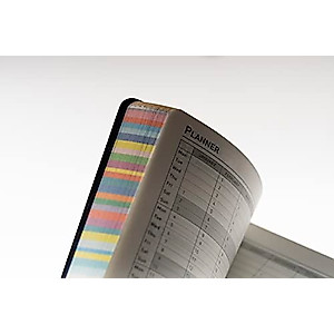 Collins Edge Rainbow 2024 Diary A5 Week to View Planner - Lifestyle Planner and Organiser for Office, Work, Personal and Home - January to December 2024 Diary - Weekly - Charcoal - ED153.U96-24