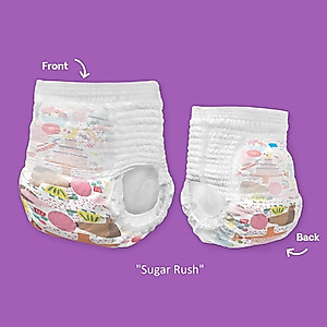 Hello Bello Premium Training Pants, Size 4T-5T (38 lbs) in Sugar Rush and Tea Time Designs, 69 Count