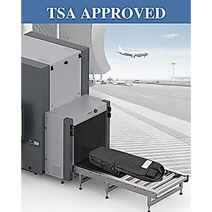 Anti Theft Travel Backpack for Men, 17 Inch Laptop Backpack with USB Charging Port & Lock, Large TSA Water Resistant Lockable Lightweight Casual Daypack College Business Work Computer Bag, Black