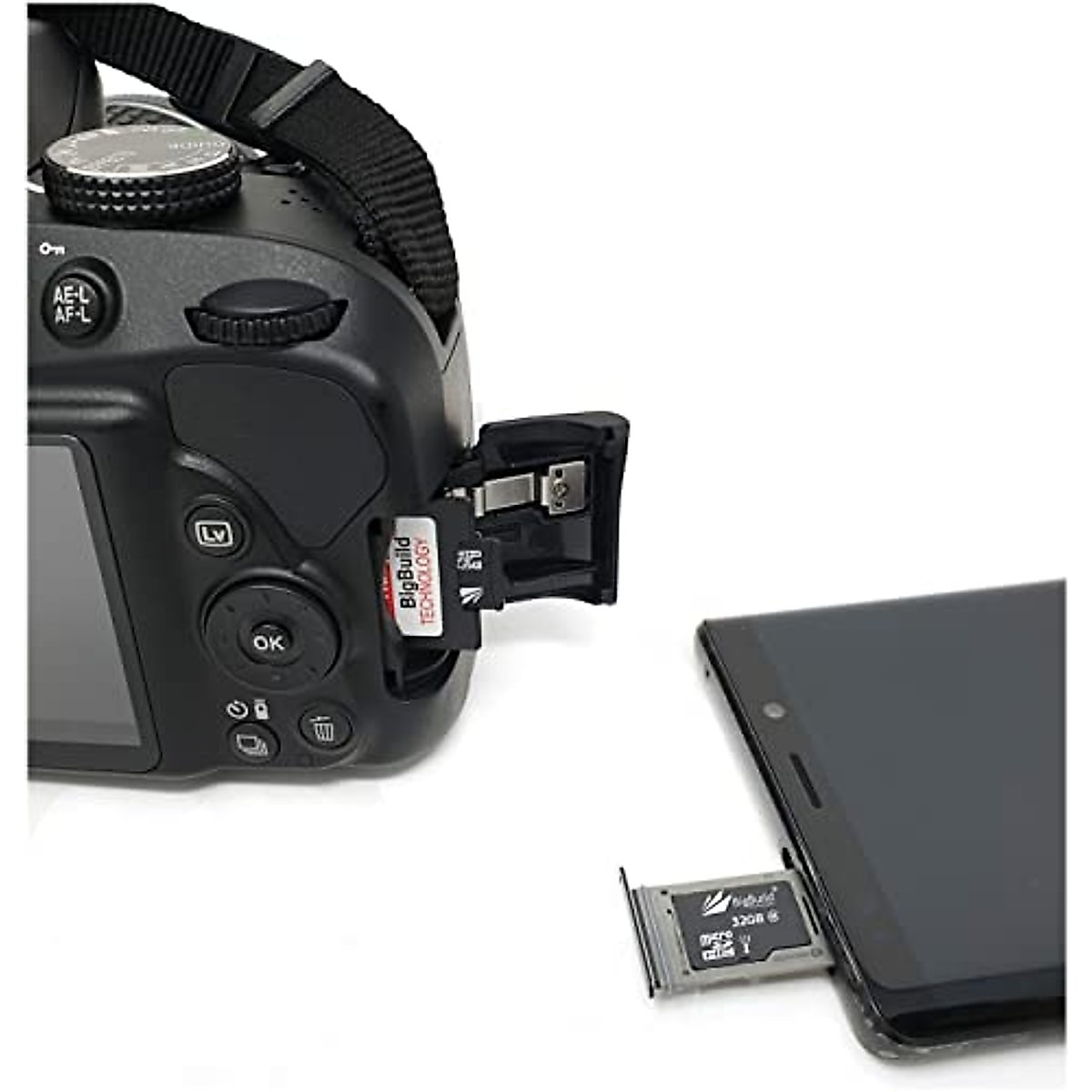 BigBuild Technology 32GB UltraFast 80MB/s Memory Card for Akaso EK7000 Action Camera, Class 10 MicroSDHC