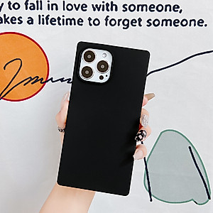 Jmltech for iPhone 14 Pro Max Case Silicone Protective Slim Thin Shockproof Flexible Women Girls Cute Phone Case for iPhone 14 Pro Max Black