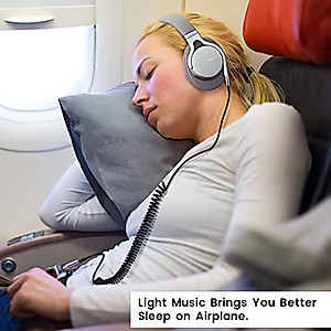 weishan WH-1000XM5 Cable Coiled Aux Cord Replacement for Sony WH-CH720N, WH-CH710N, MDR-950BT, 1AM2, 7520 Noise Canceling Headphones, 3.5mm(1/8") Extension Wire with 6.35mm(1/4") Adapter, 14ft