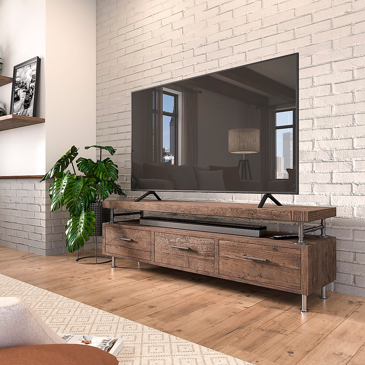 Richelieu Hardware 64217100140 3 15/16 in (100 mm) Round Furniture Leg with Levelling Glide, Chrome