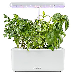 Ivation 7-Pod Indoor Hydroponics Growing System Kit Herb Garden planter w/ LED Grow Light