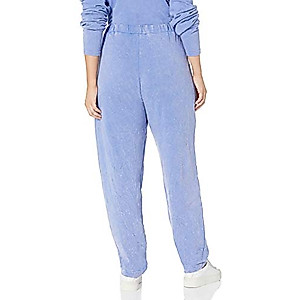 KENDALL + KYLIE Women's French Terry Jogger - Amazon Exclusive, Gaga Blue Mineral Wash, Large