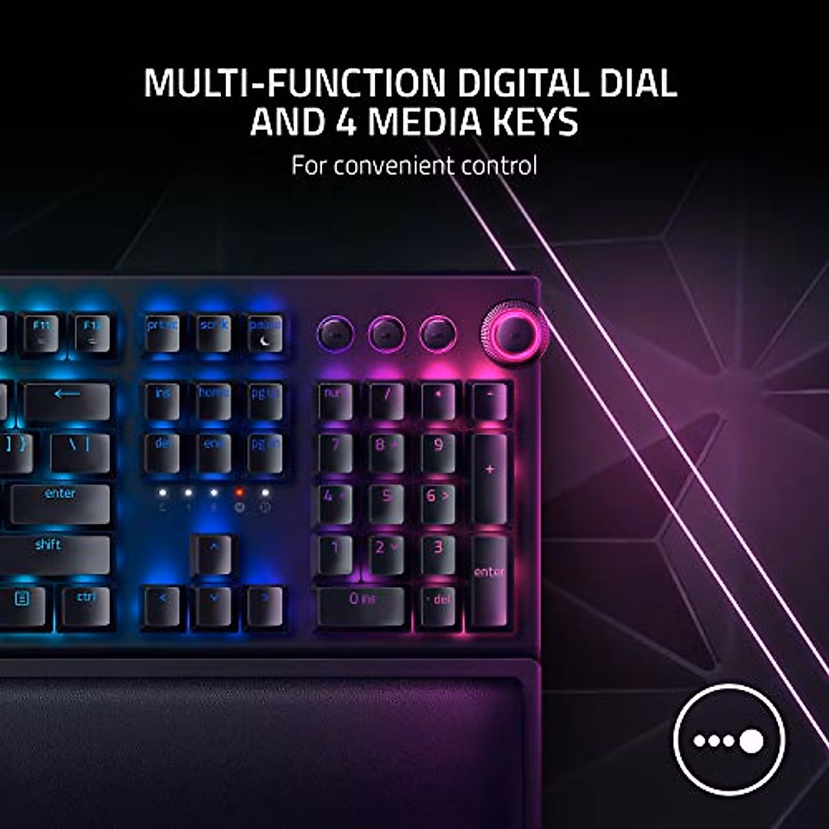 Razer BlackWidow V3 Pro Mechanical Wireless Gaming Keyboard: Green Mechanical Switches - Tactile & Clicky - Chroma RGB Lighting - Anti-Ghosting - Programmable Macro Functionality (Renewed)