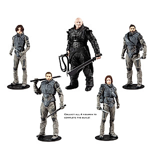 McFarlane Toys Dune Paul Atreides 7-inch Action Figure with Build-A Glossu ‘Beast’ Rabban Figure Parts, Multicolor