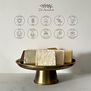 Dr.Ancient Sulphur Soap Bar Organic Natural Vegan Traditional Handmade Antique - Antibacterial, Effective For Acne - Absolutely No Chemicals! Pure Natural Soap!